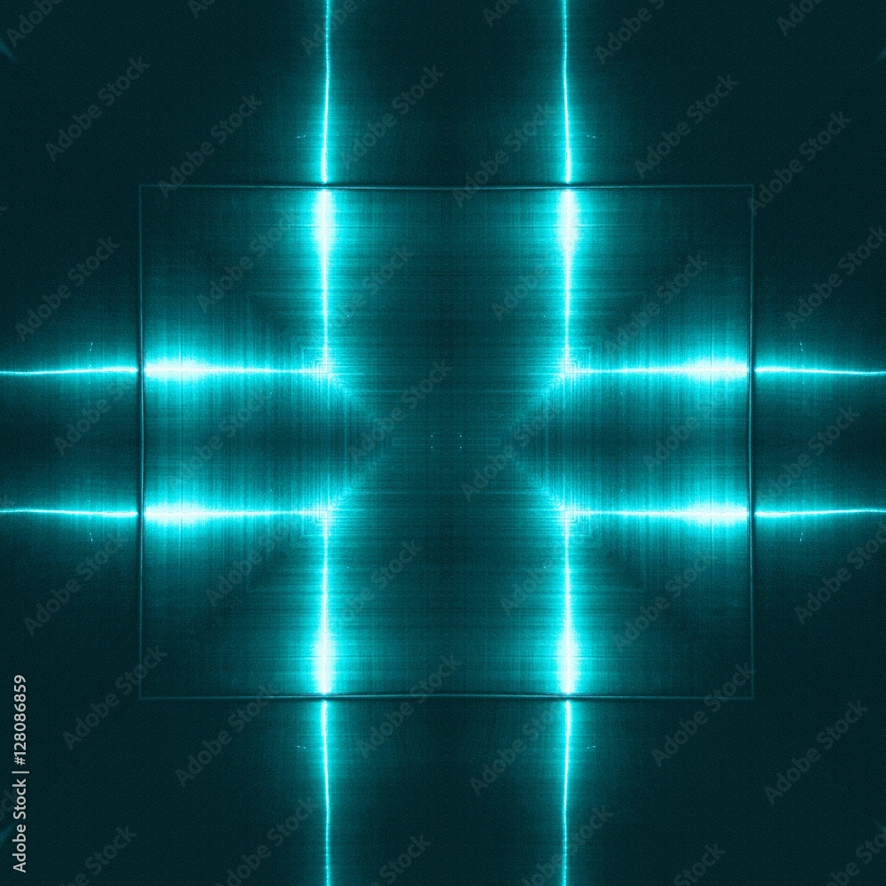 Blue reflecting metallic surface. Technological texture and background ...