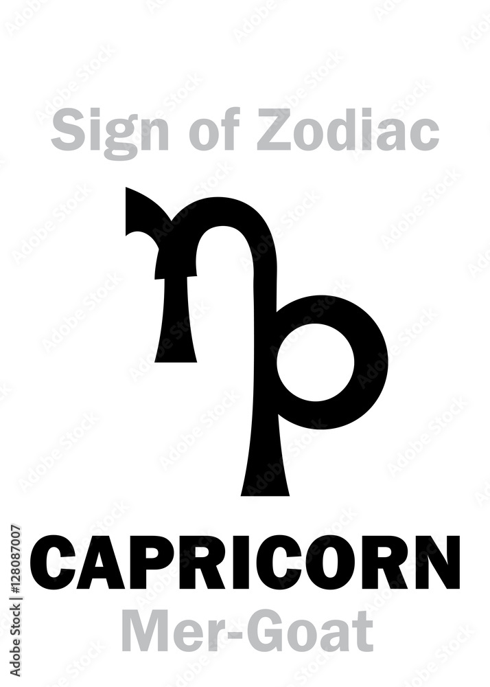 Astrology Alphabet: Sign of Zodiac CAPRICORN (The Mer-Goat ...