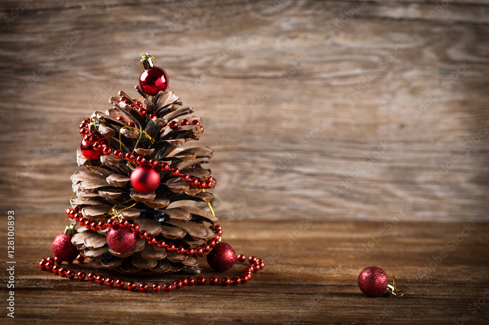 Christmas pine cone. Stock Photo | Adobe Stock