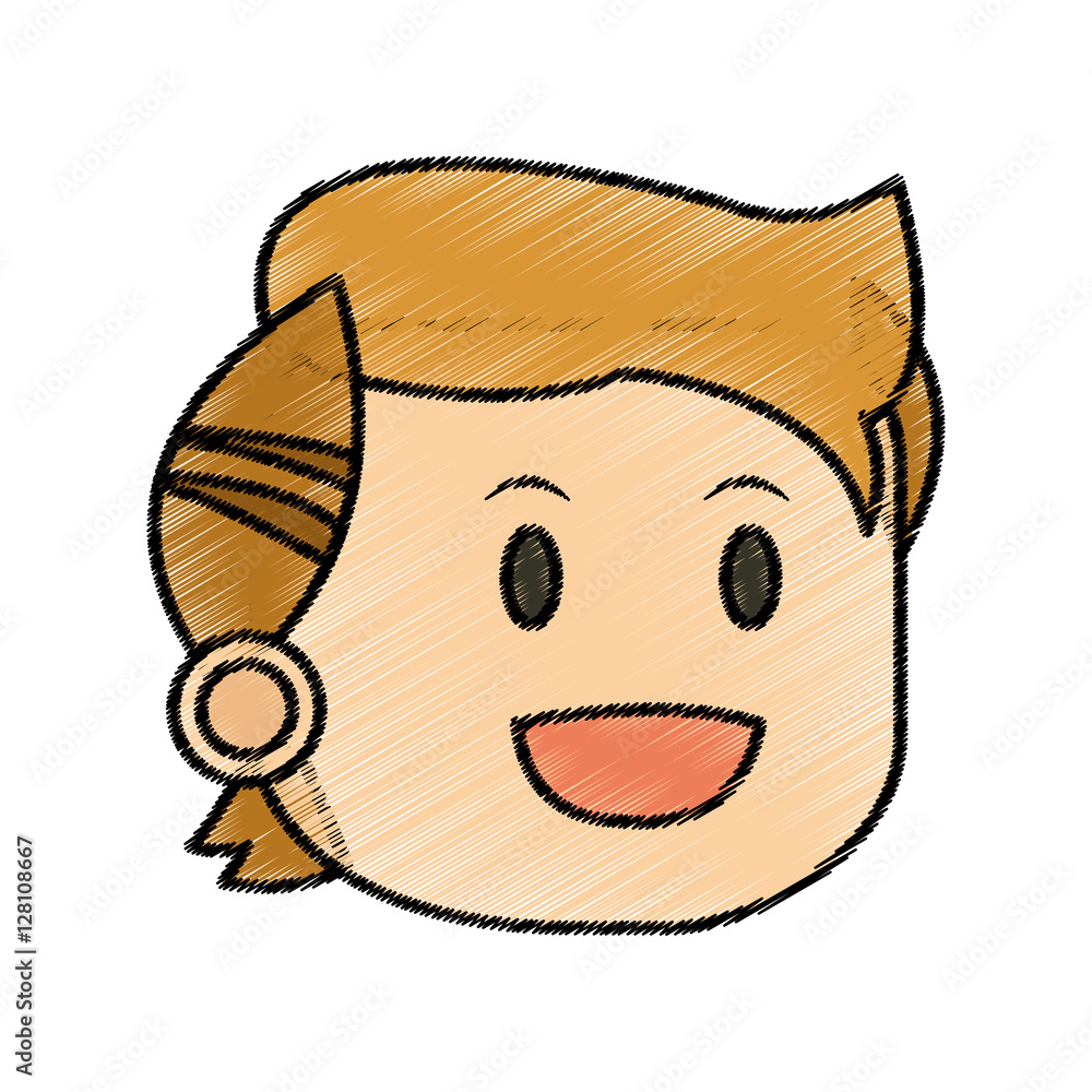 Kid cartoon icon. Childhood little people and person theme. Isolated ...