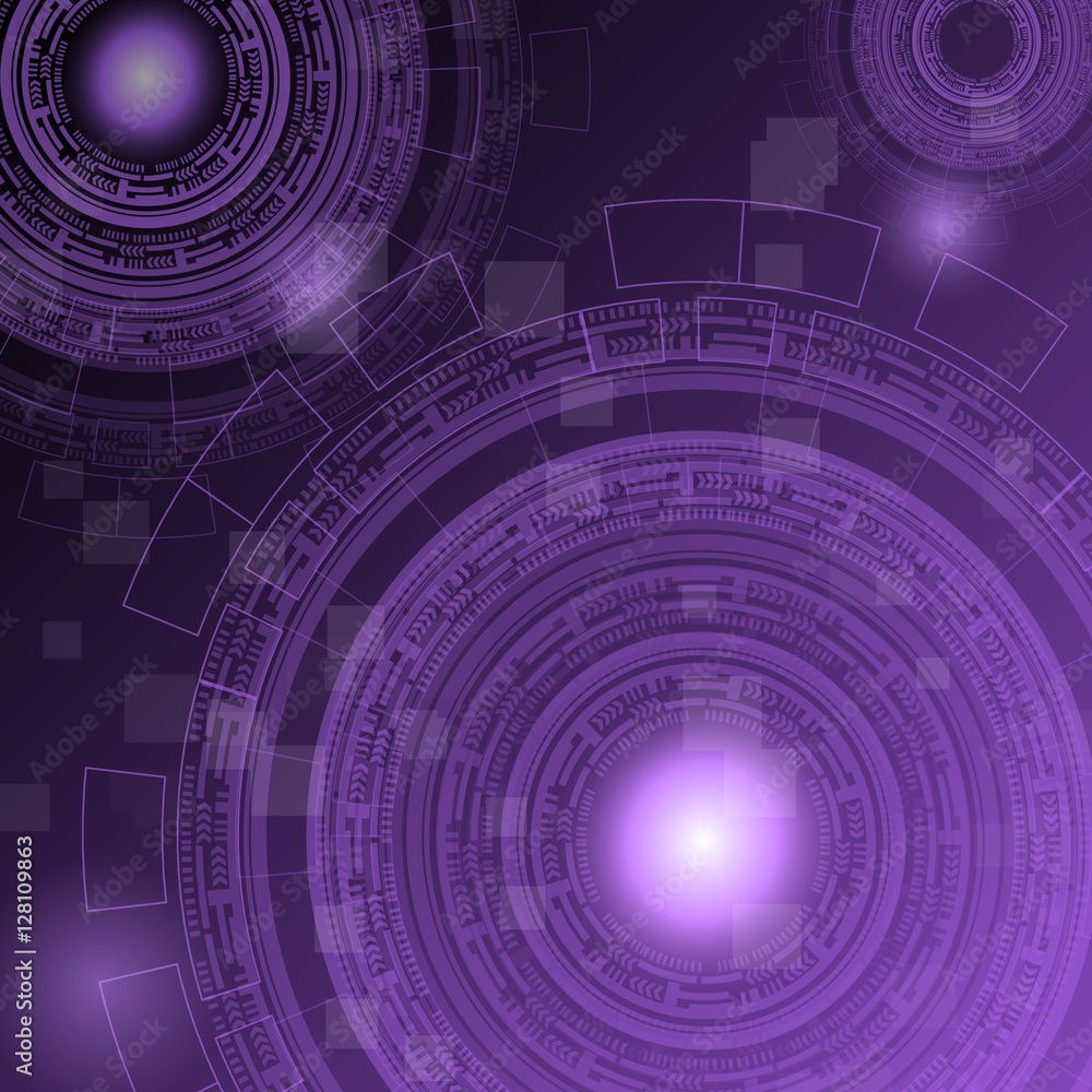 Abstract dark purple technology futuristic background Stock Vector ...