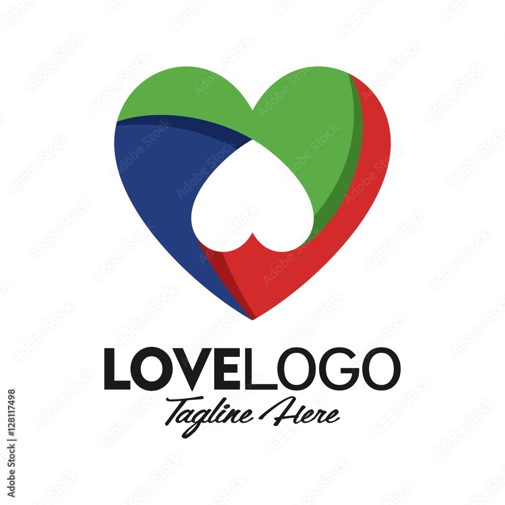 love vector logo Stock Vector | Adobe Stock