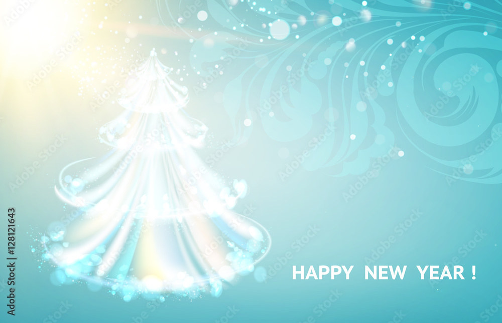 Abstract blue light background for science design. Science illustration ...