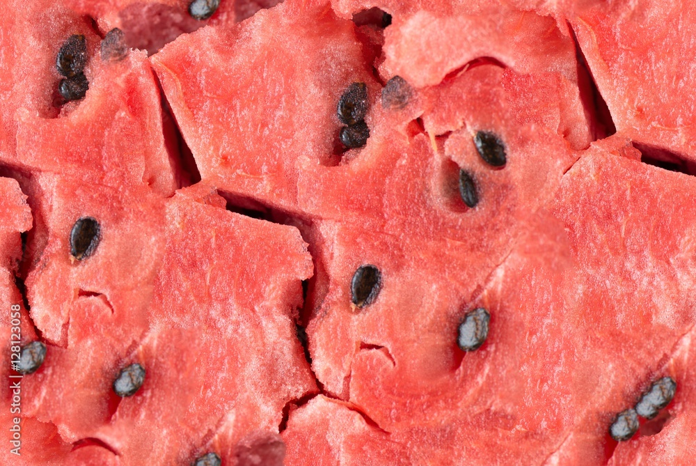 watermelon flesh closeup seamless macro texture background Stock Photo ...