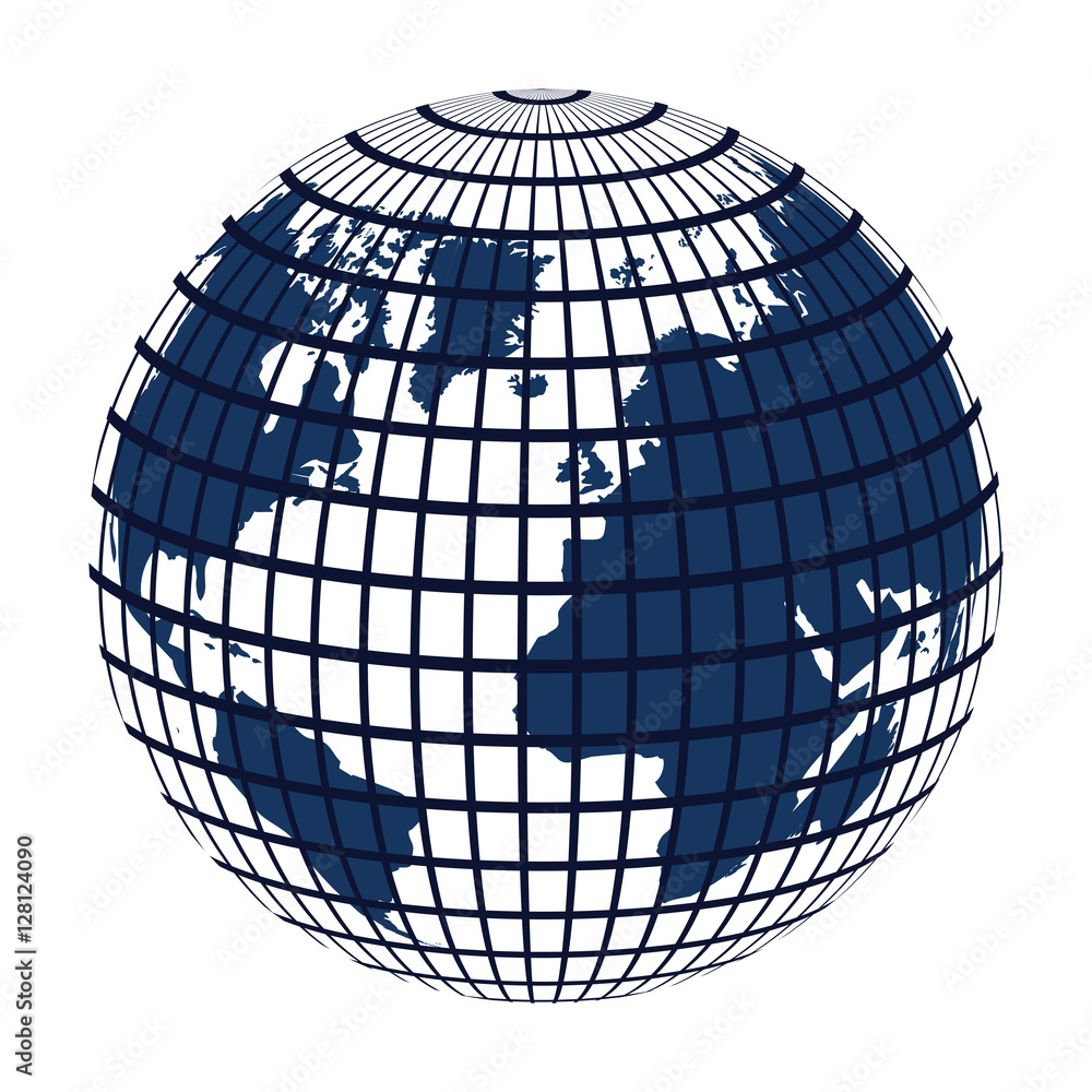 Global sphere icon. Global communication internet and connectivity ...