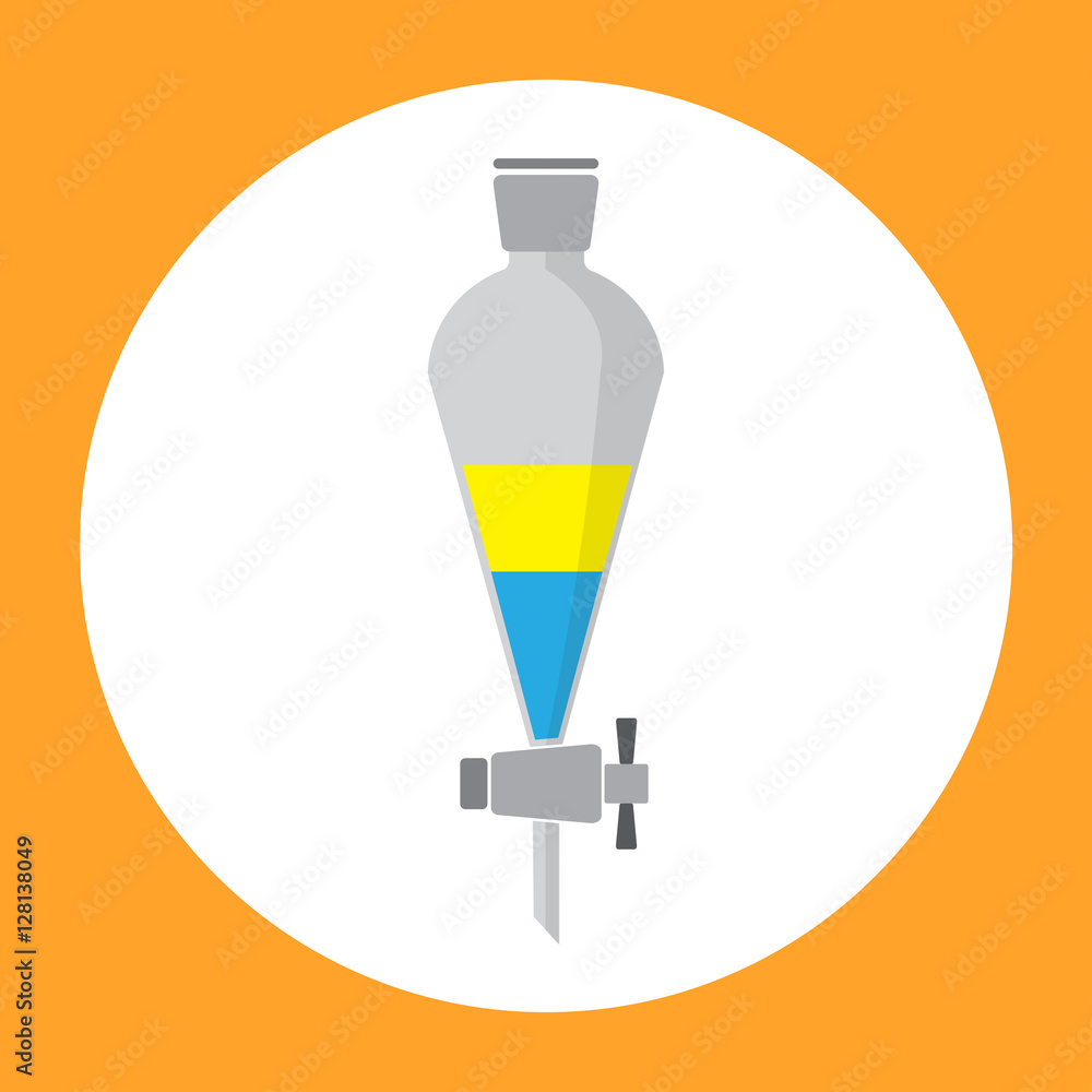 Science Lab Separator Glass Funnel vector. eps 10 Stock Vector | Adobe ...