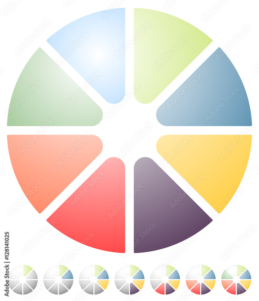 Circular preloader, progress indicator icon w/ 8 steps. Buffer s Stock ... Circular preloader, progress indicator icon w/ 8 steps. Buffer s Stock ...