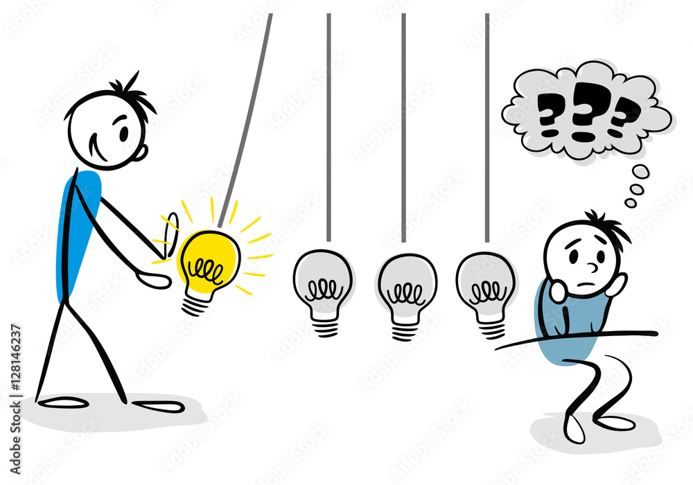 Stickman Concept - Inspiration Stock-Vektorgrafik | Adobe Stock