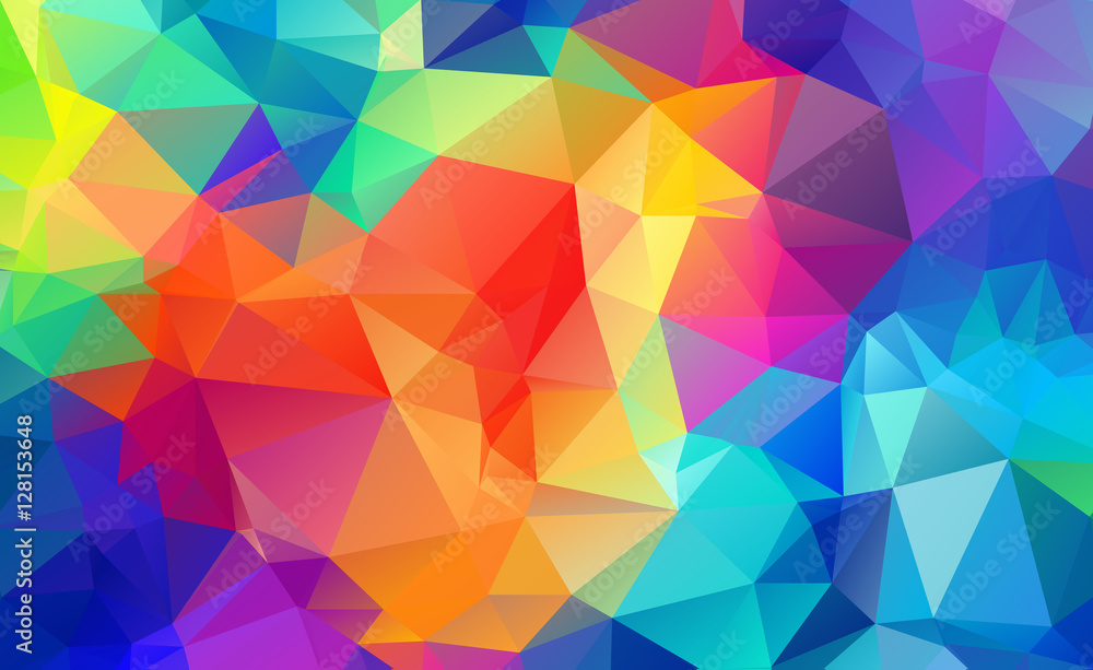 Abstract Geometric backgrounds full Color Stock Vector | Adobe Stock
