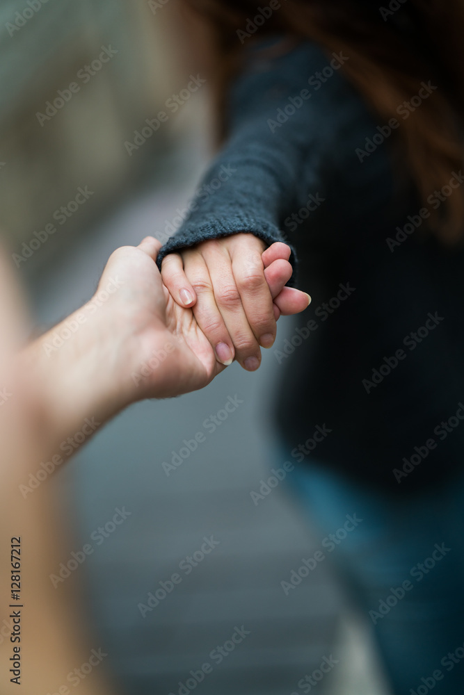 Hand in hand Stock-Foto | Adobe Stock