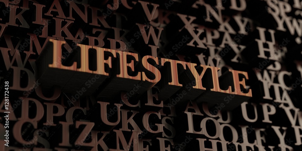 Lifestyle - Wooden 3D rendered letters/message. Can be used for an ...