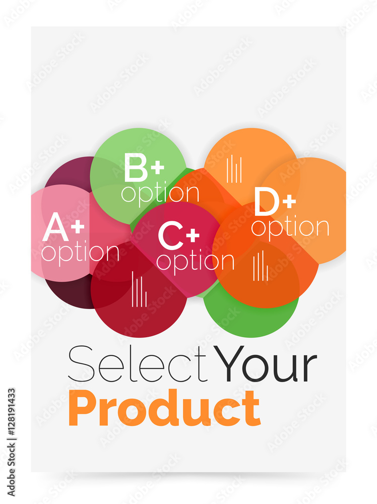 Option select infographic banner Stock Vector | Adobe Stock