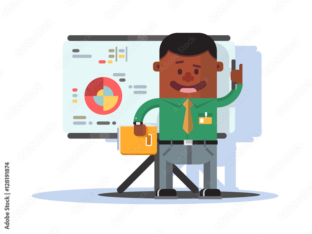 Office worker employee Stock Vector | Adobe Stock