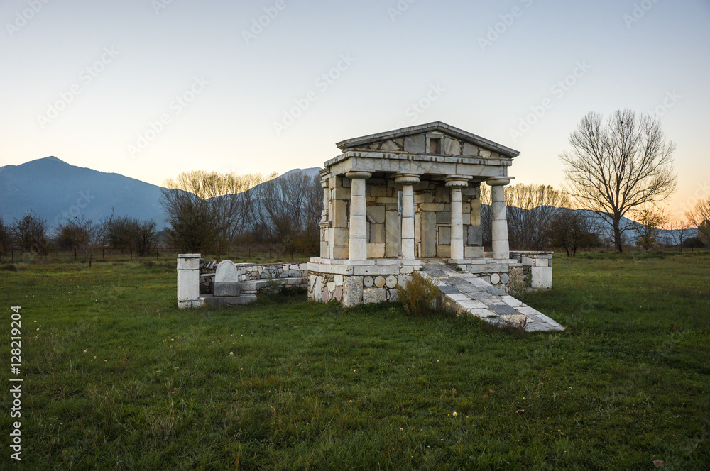 Temple of Poseidon at Ancient Mantineia, Arcadia, Peloponnese, G Stock ...