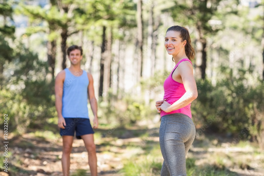 Portrait of woman with partner Stock Photo | Adobe Stock