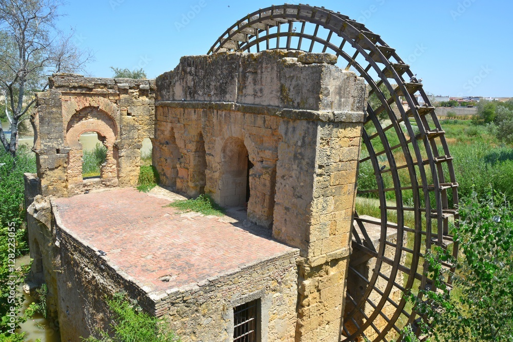 Islamic water wheel in Cordoba, Spain. Stock Photo | Adobe Stock
