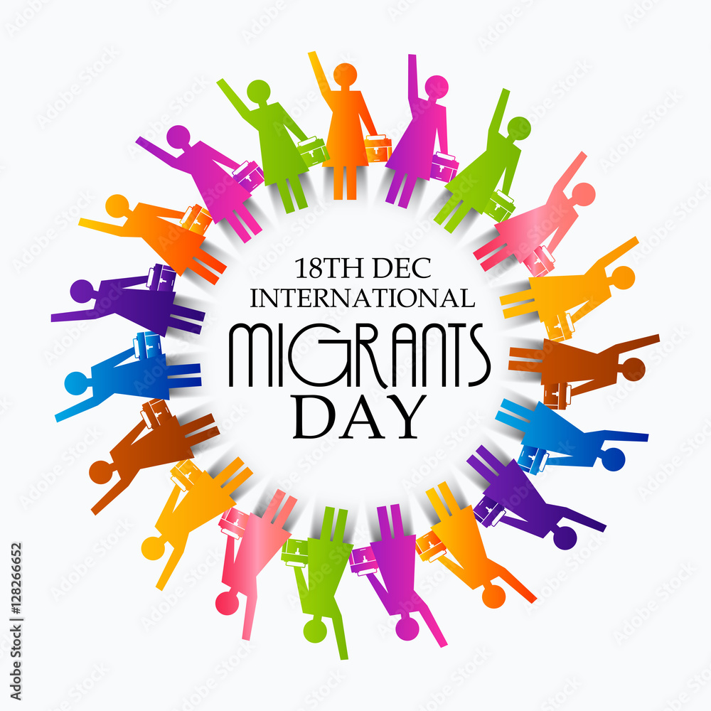 International Migrants Day. Stock Illustration | Adobe Stock