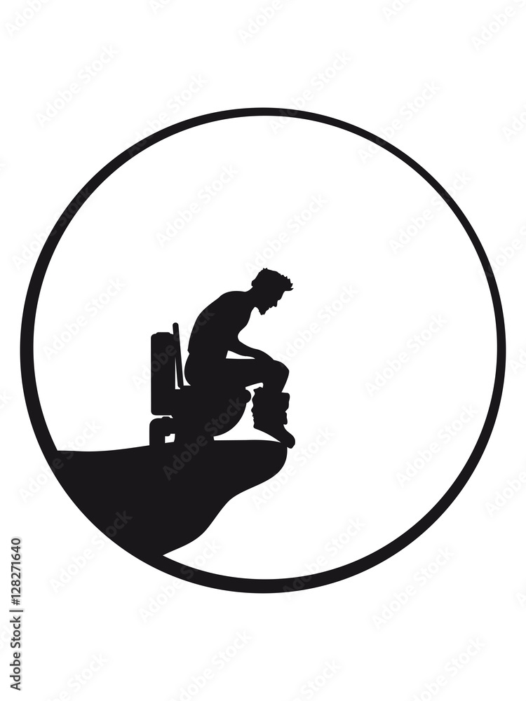 Cliff sun moon night werewolf large toilet toilet toilet brown sausage ...