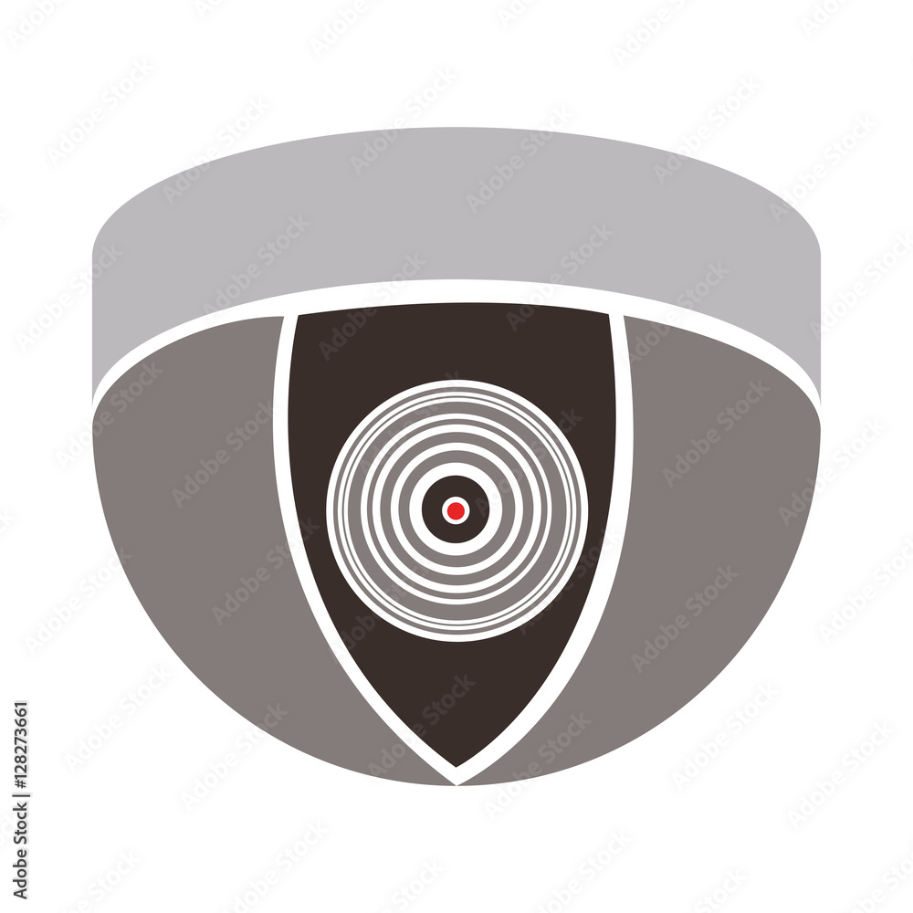 dome turret type with infrared lighting for surveillance systems vector ...