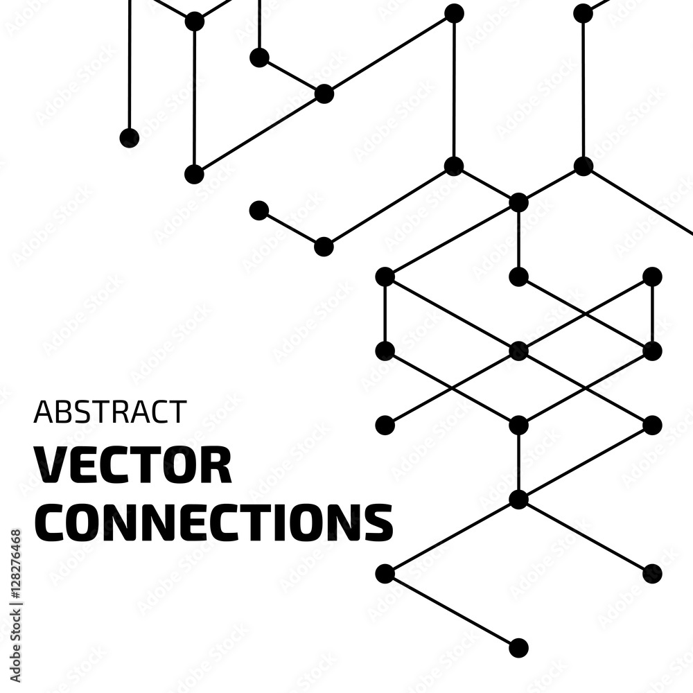 Vector connect abstraction Stock Vector | Adobe Stock