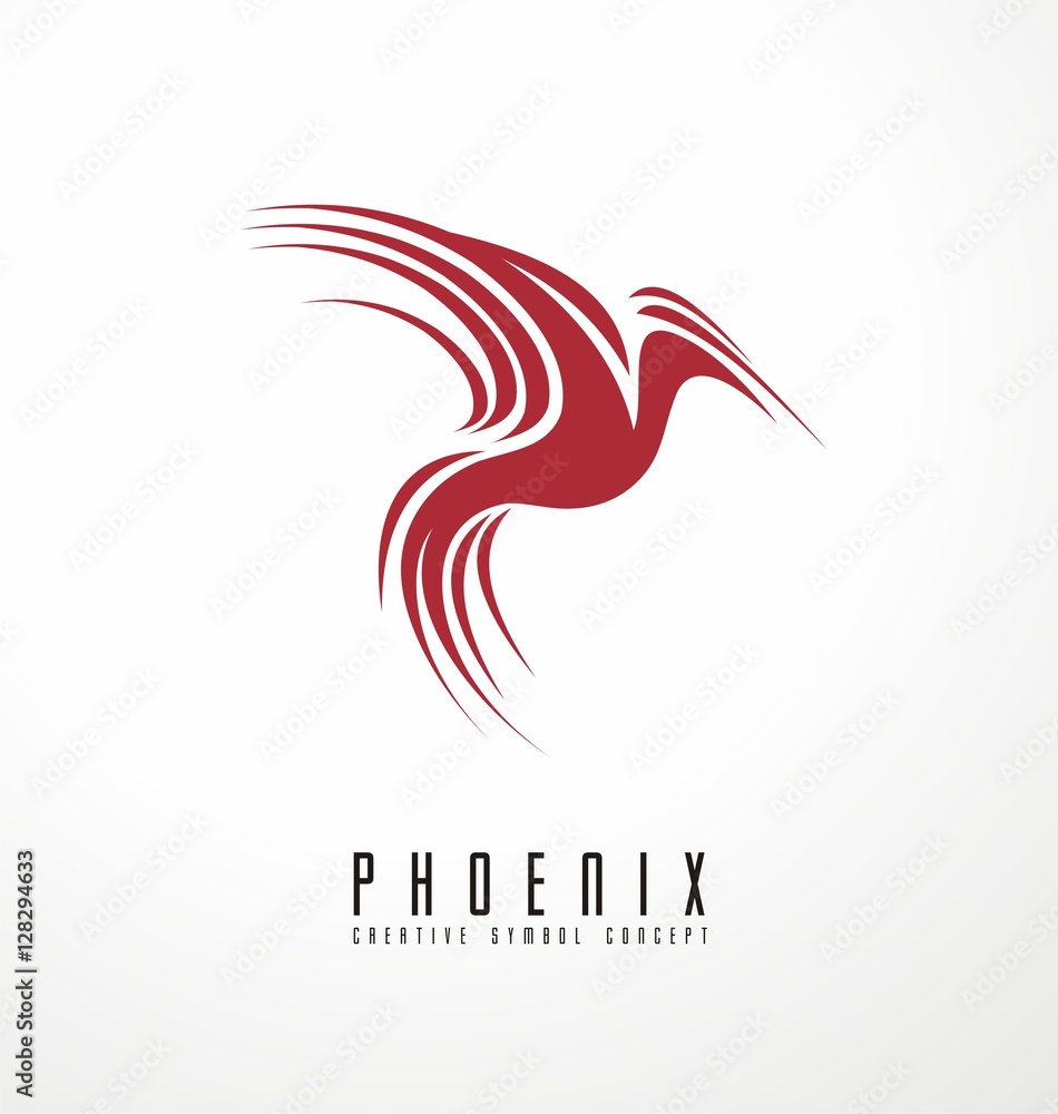Phoenix logo template Stock Vector | Adobe Stock