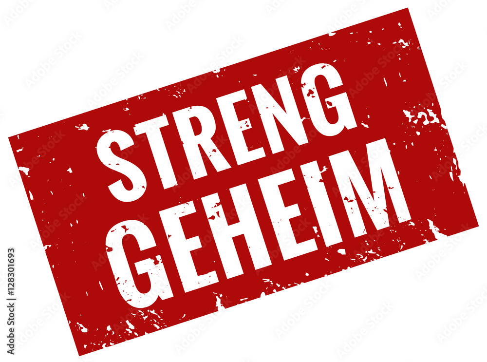 Stempel rot streng geheim Stock-Vektorgrafik | Adobe Stock