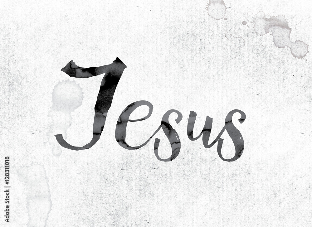 Jesus Concept Painted in Ink Stock Illustration | Adobe Stock