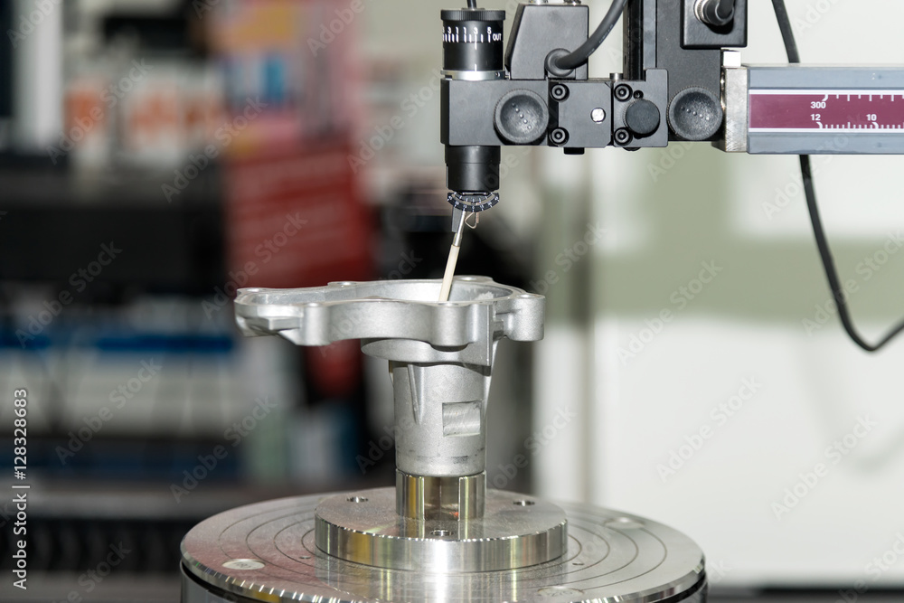 inspection automotive part dimension by CMM measuring machine Stock ...