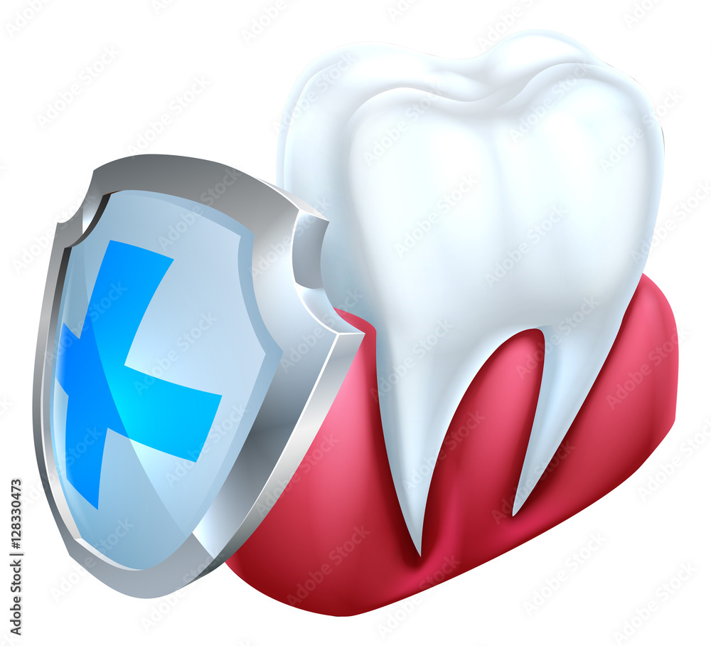 Tooth Gum Shield Concept Stock Vector | Adobe Stock