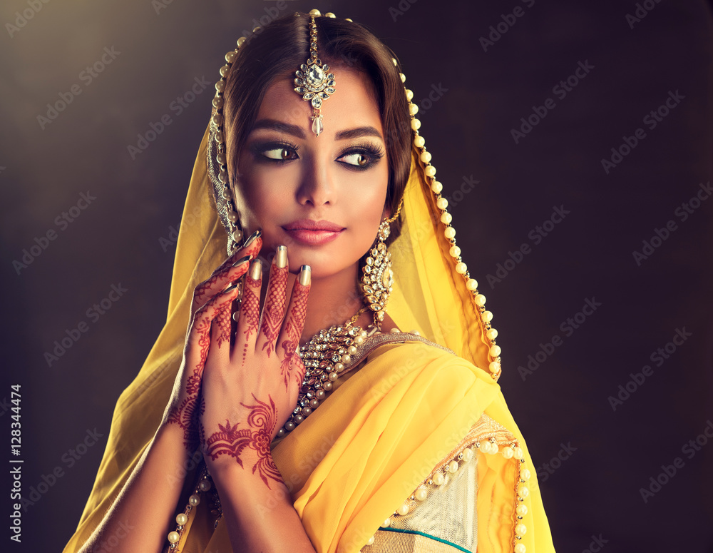 Traditional Indian Woman In Sari