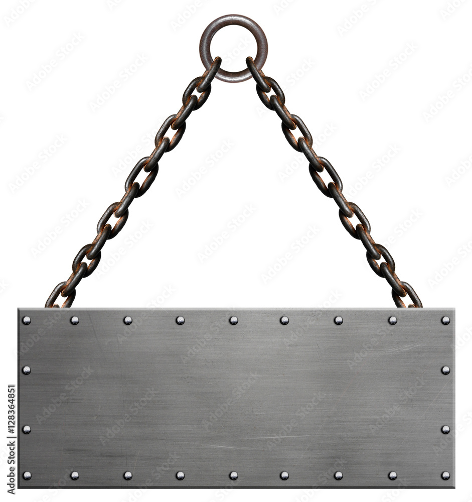Metal frame with rivets isolated on white background Stock Photo ...