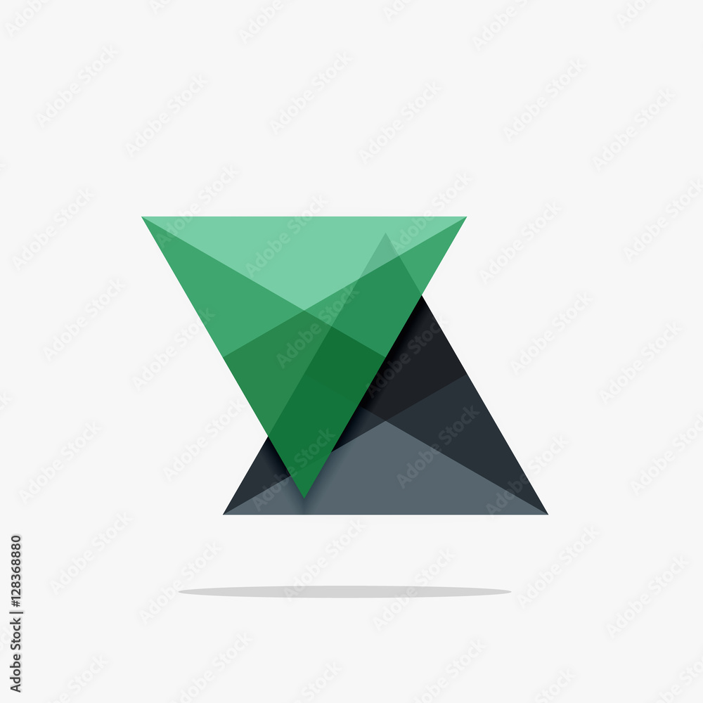 Blank triangle layout business template Stock Vector | Adobe Stock