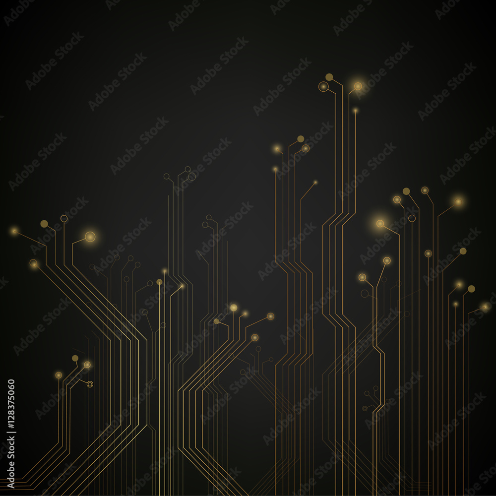 Circuit Board Illustration Stock Vector | Adobe Stock