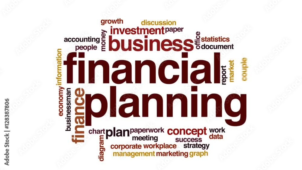 Financial planning animated word cloud. Stock Video | Adobe Stock
