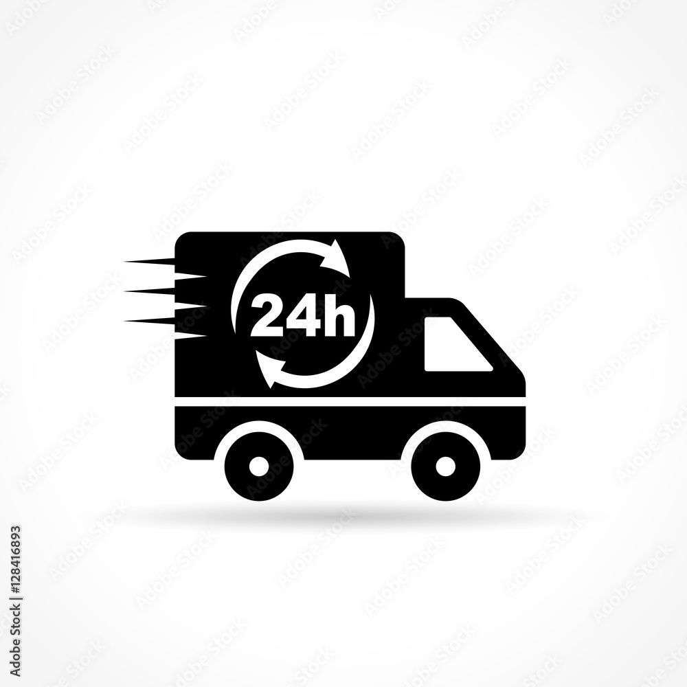 delivery van icon Stock Vector | Adobe Stock