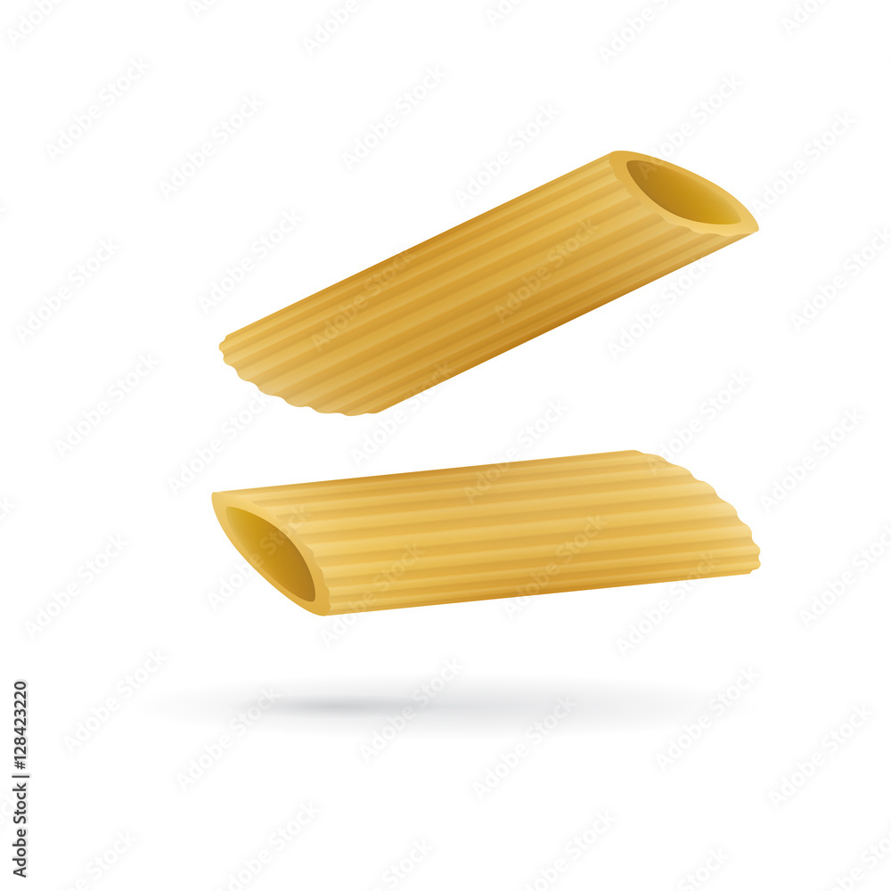 Vecteur Stock Icon of penne pasta. Food is symbol of italian cuisine ...