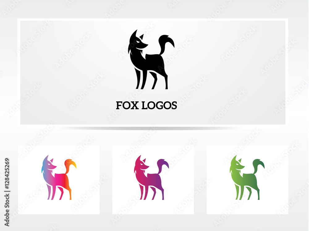 fox logo Stock-Vektorgrafik | Adobe Stock