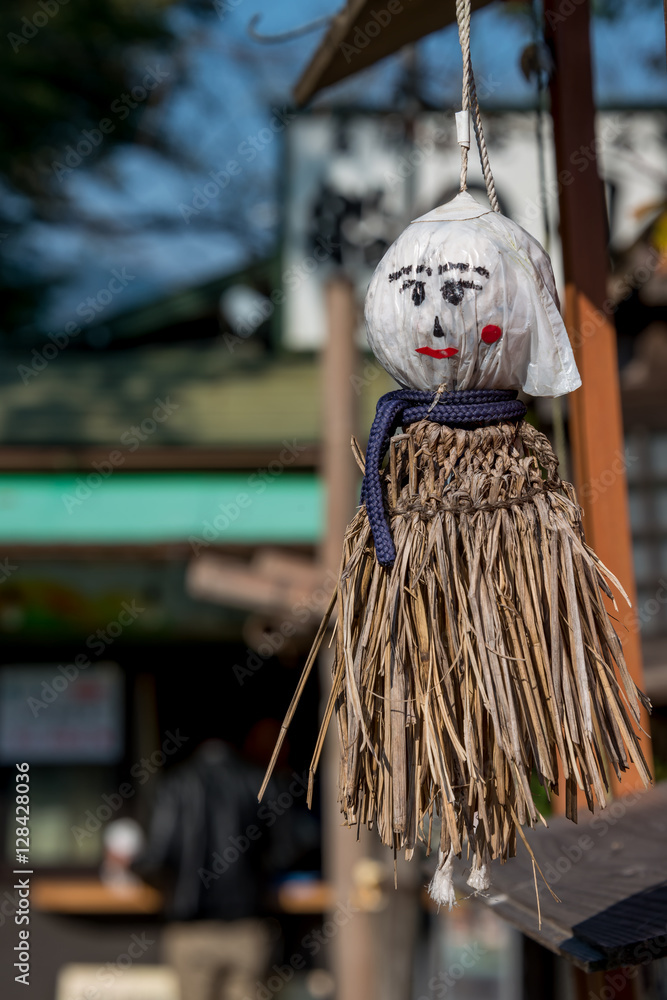 Teru teru bozu, traditional Japanese doll to prevent rainy day. Stock ...