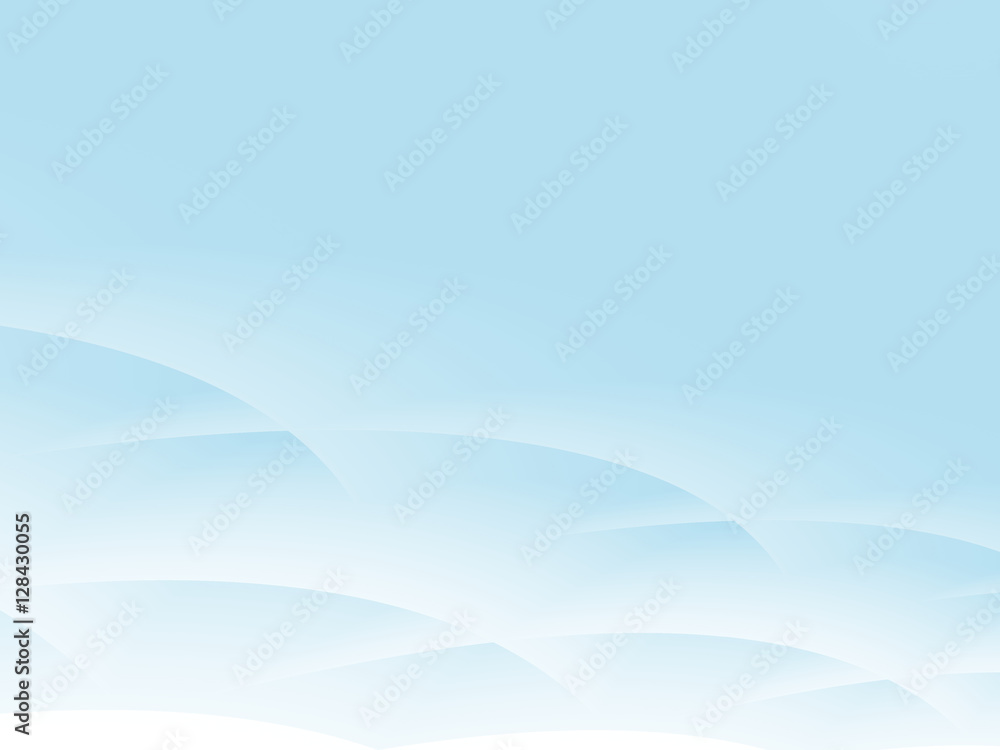 Light blue and white fractal with crossing curves resembling sky with ...
