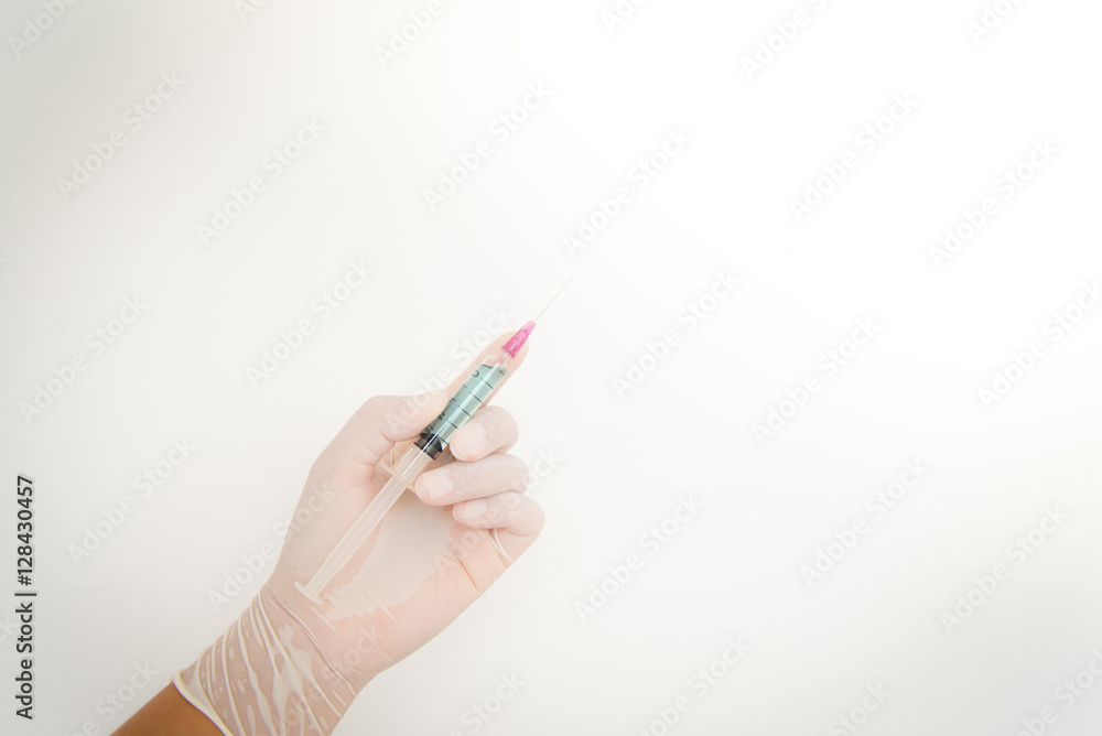 Syringe medical injection. Stock Photo | Adobe Stock