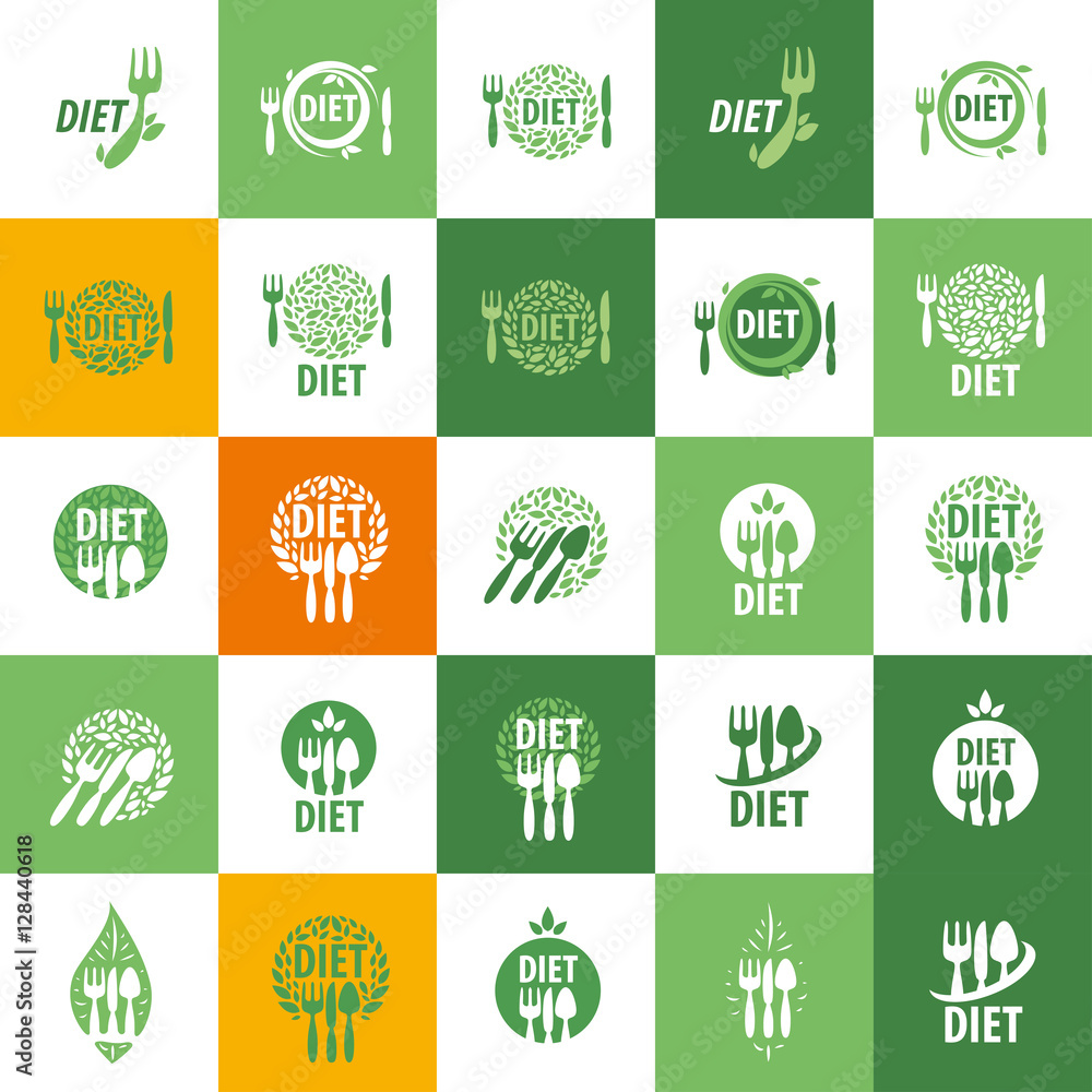 vector logo for diet Stock Vector | Adobe Stock