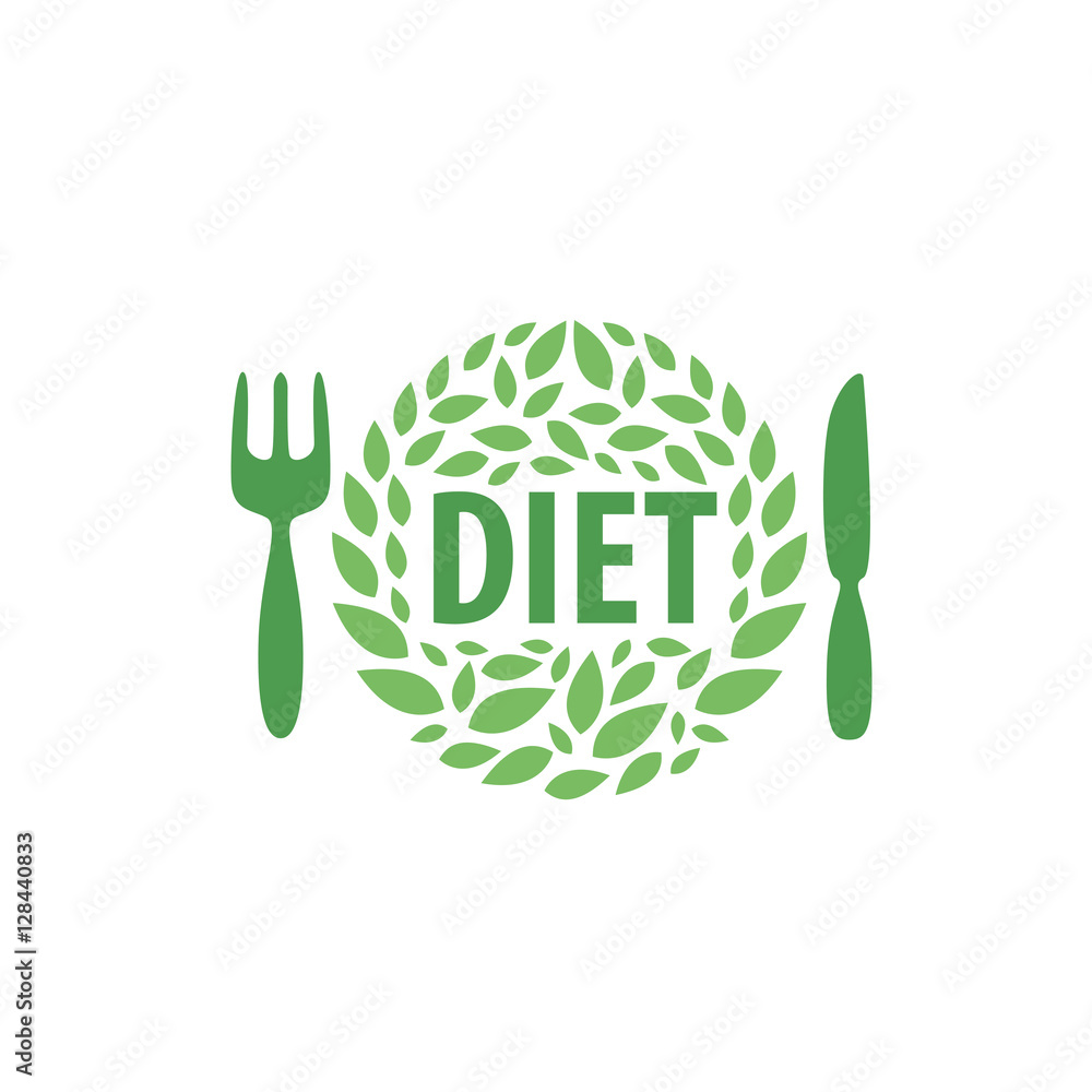 vector logo for diet Stock Vector | Adobe Stock
