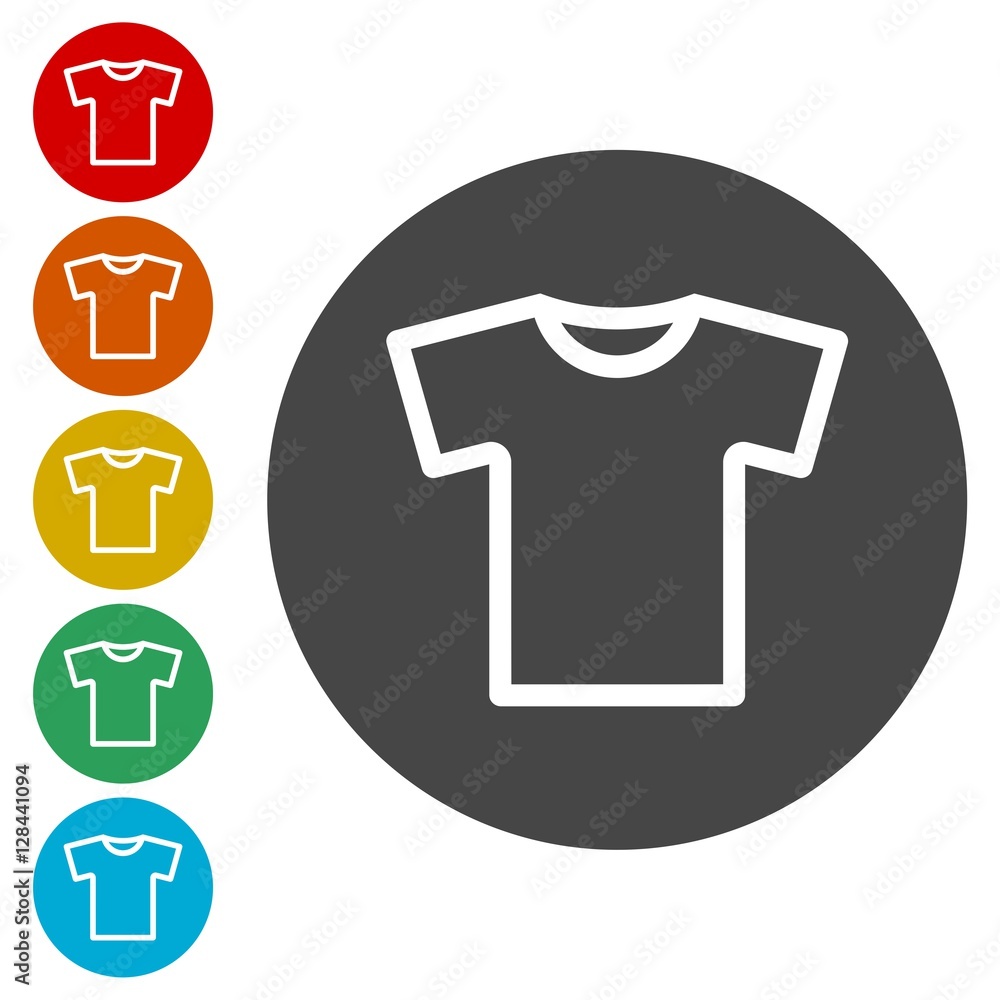 T-shirt vector icon, Vector Blank Tshirt Icon Symbol Stock Vector ...