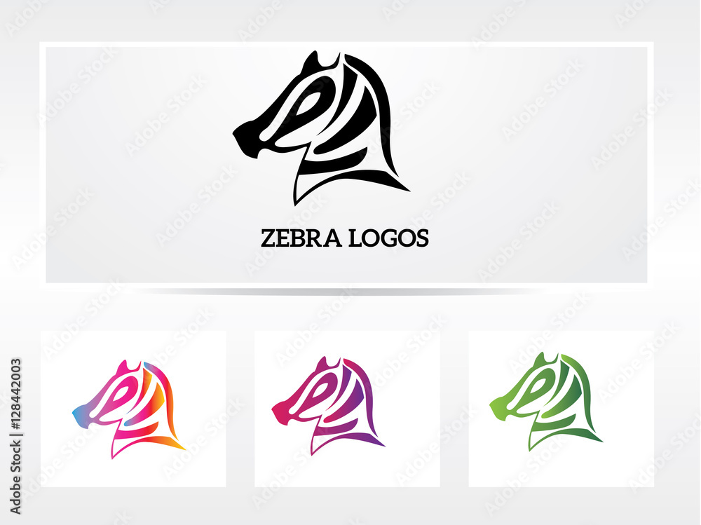 zebra logo Stock Vector | Adobe Stock