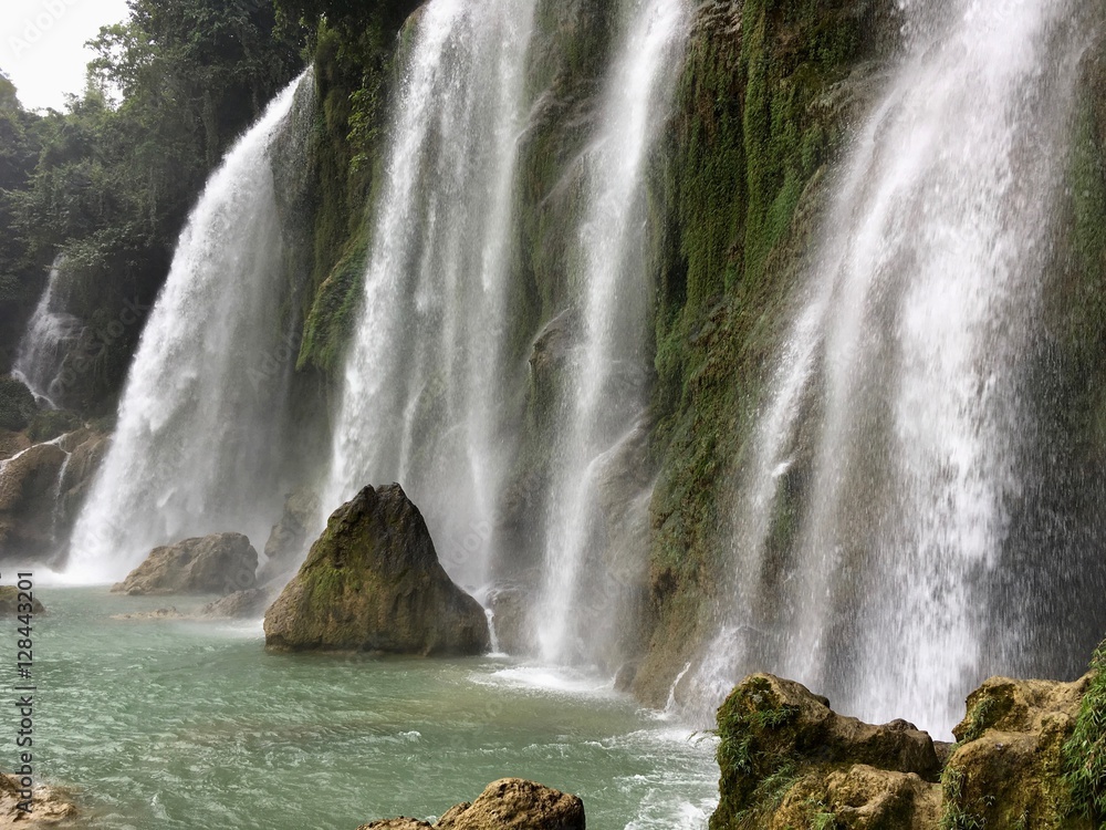 Ban Gioc Waterfalls, Can Bang province - Vietnam Stock Photo | Adobe Stock