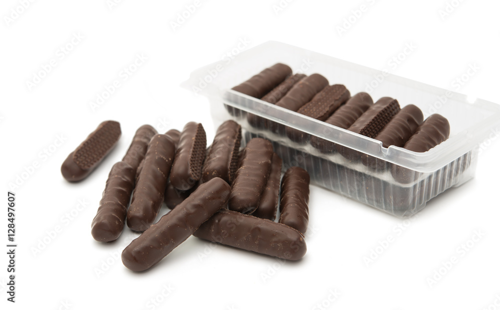 chocolate sticks with a stuffing Stock Photo | Adobe Stock