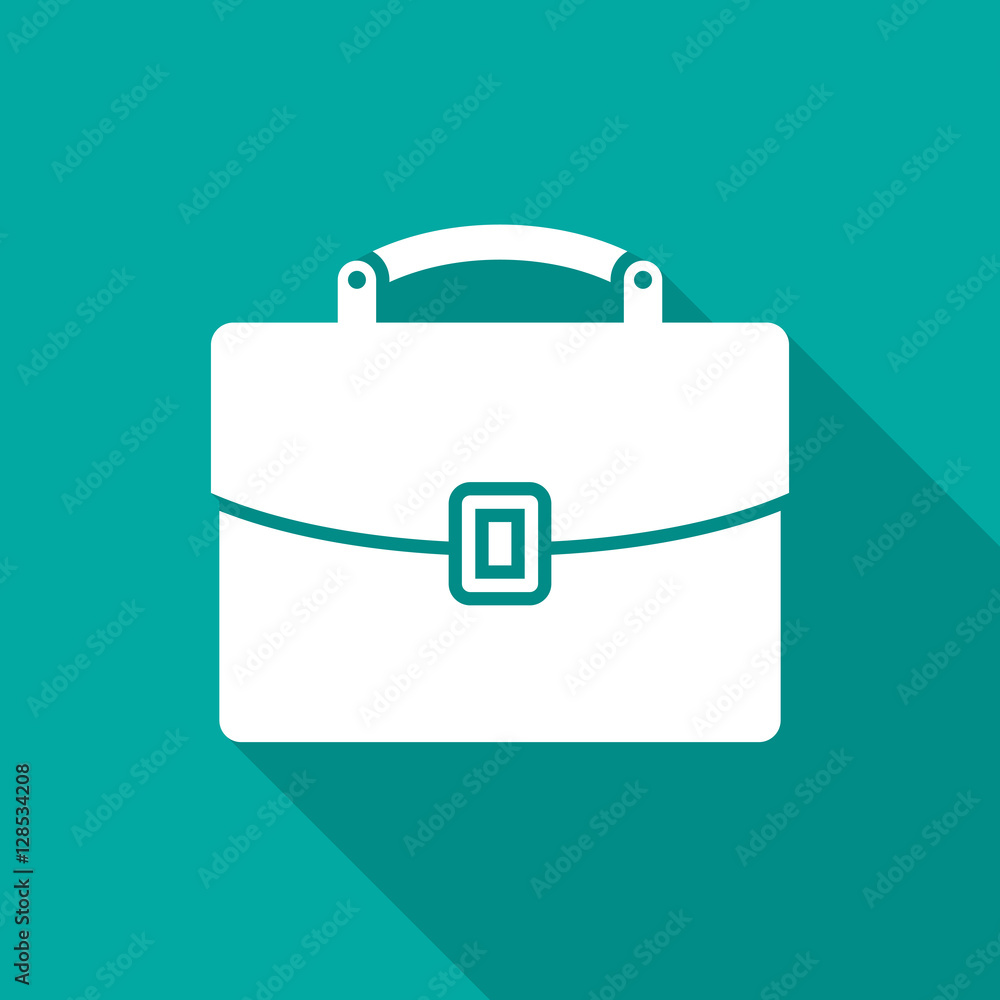 Briefcase Flat Vector