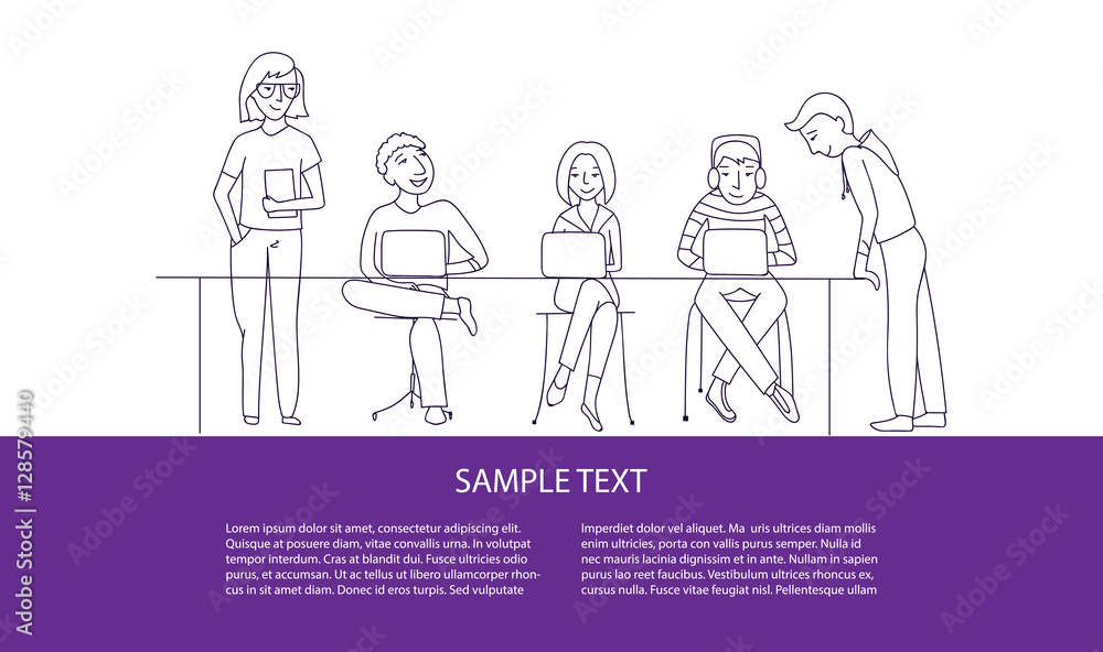 Teamwork, team vector concept Stock Vector | Adobe Stock