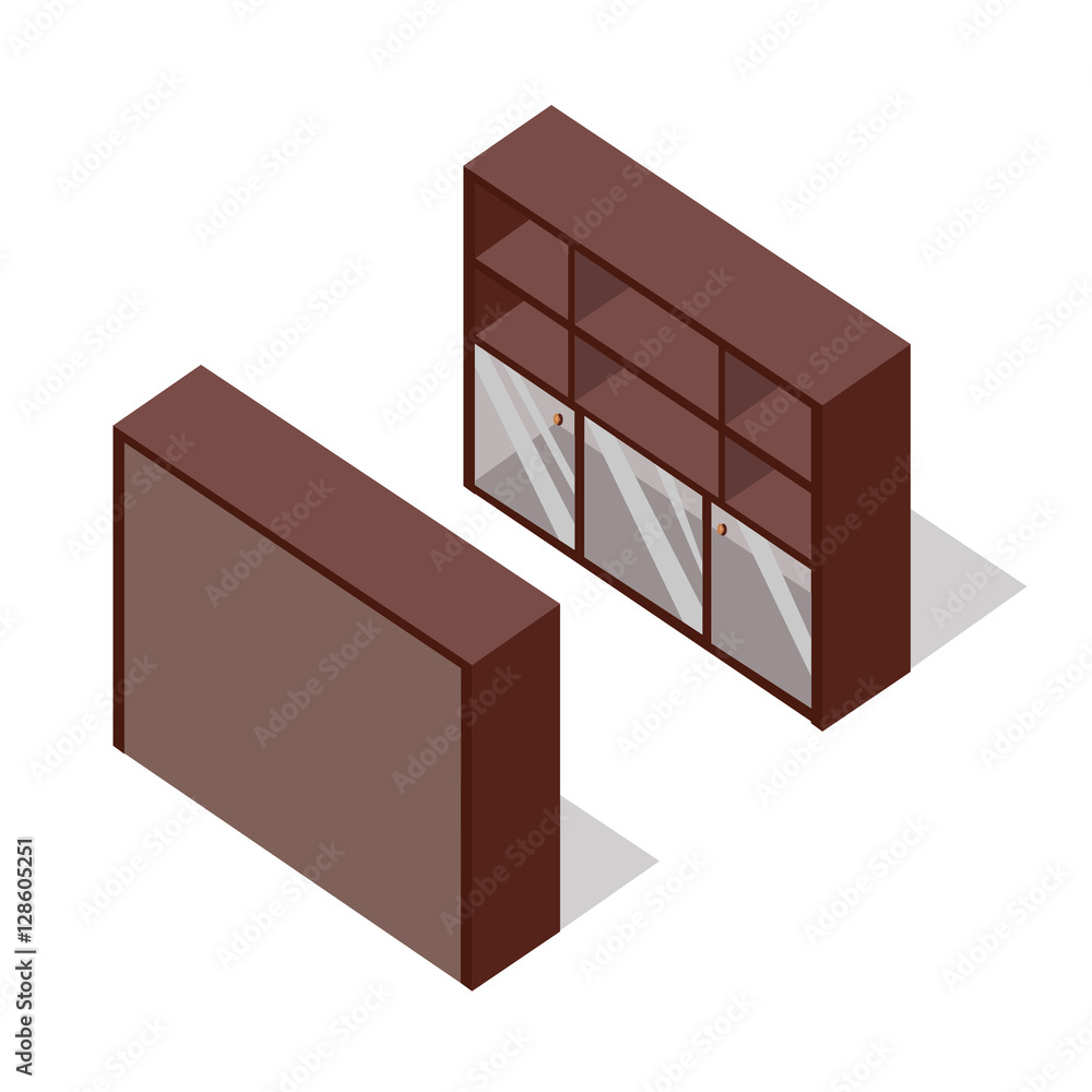 Rack Vector Illustration in Isometric Projection Stock Vector | Adobe Stock