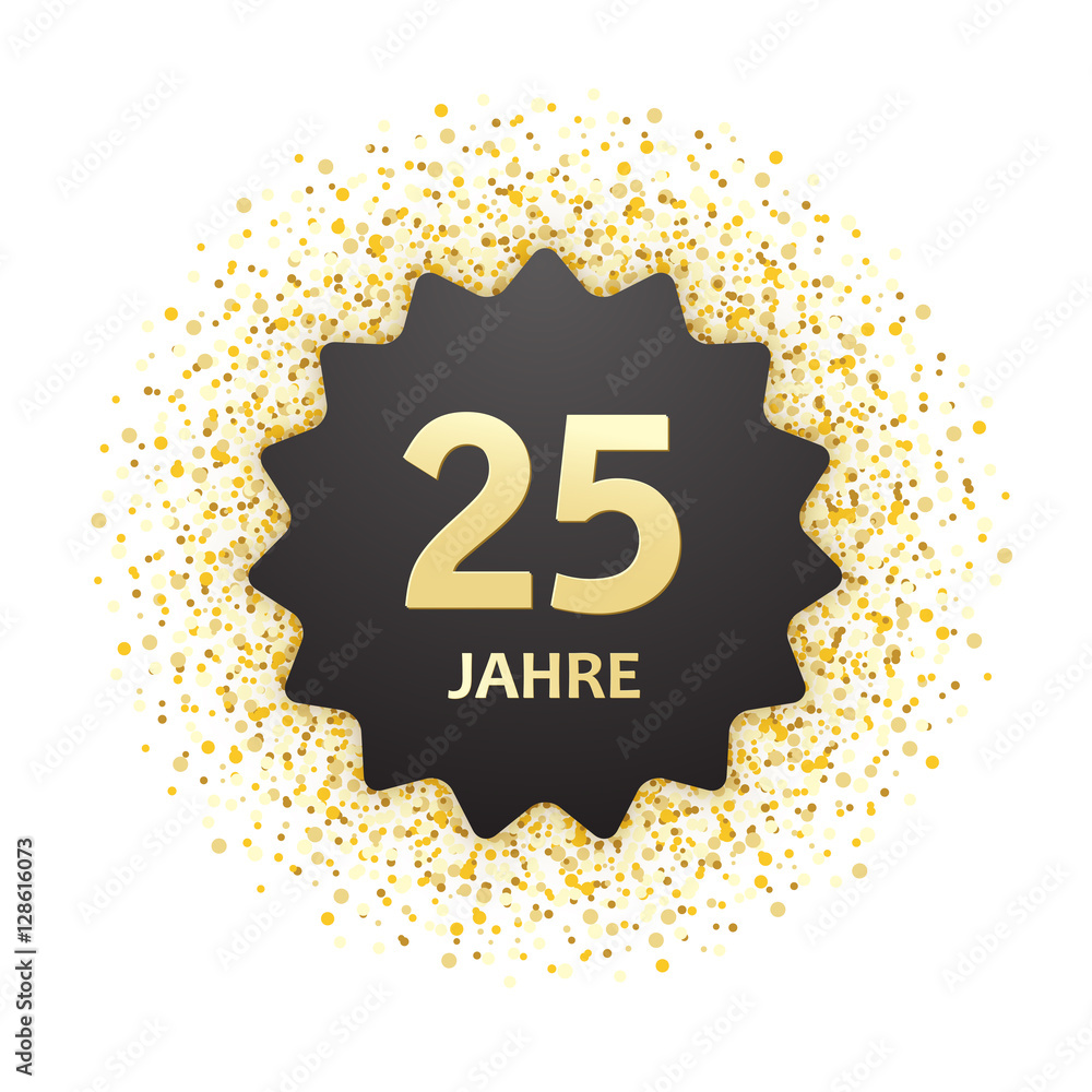 25 Jahre Jubiläum Karte Stock Vector | Adobe Stock